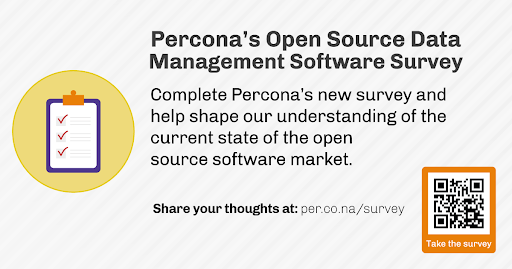 Percona's Open Source Data Management Software Survey