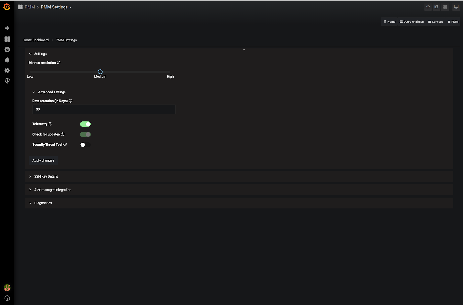 Running Security Threat Tool In Percona Monitoring and Management For ...