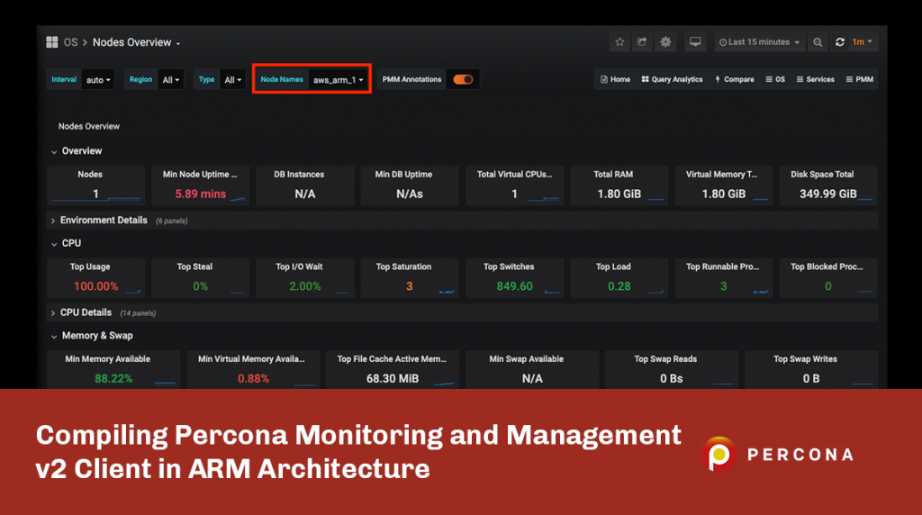 Compiling a Percona Monitoring and Management v2 Client in ARM Architecture