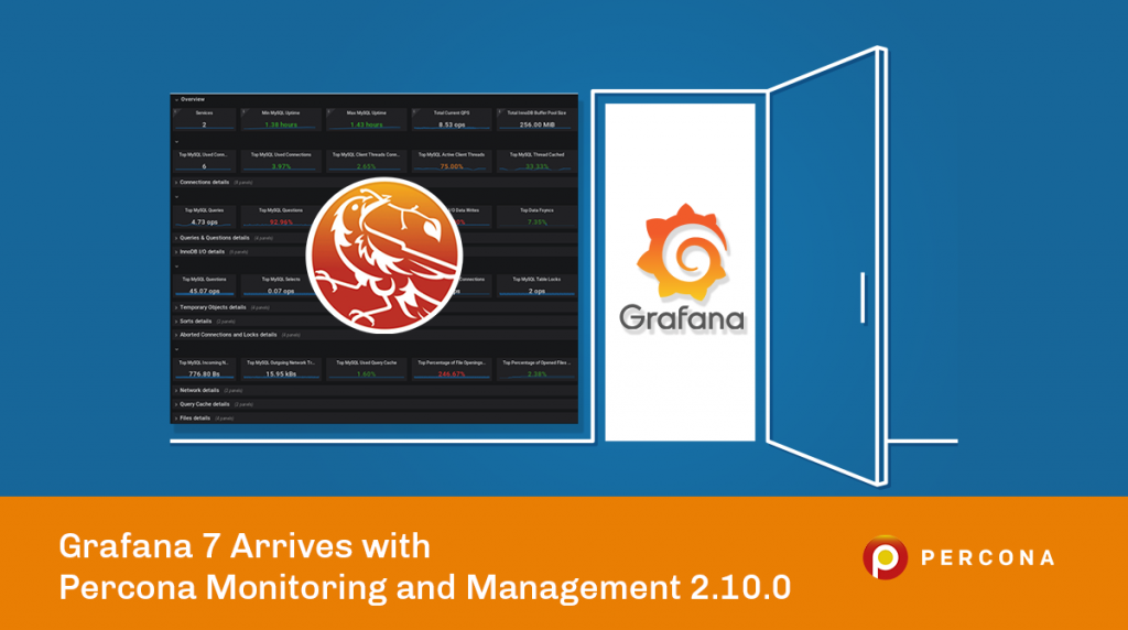 Grafana 7 Arrives with Percona Monitoring and Management 2.10.0