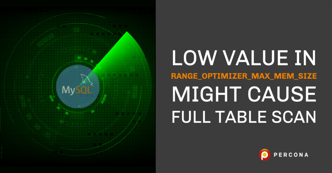 Low Value in range_optimizer_max_mem_size Might Cause Full Table Scan
