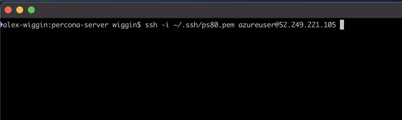 Deploy a Dedicated Percona Server for MySQL 8.0 in Azure