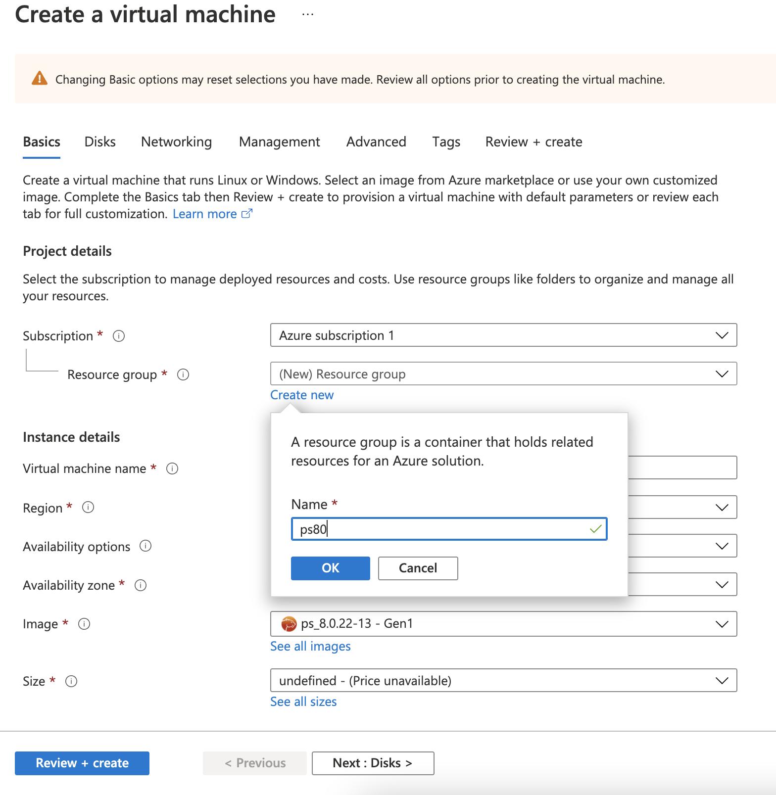 Deploy a Dedicated Percona Server for MySQL 8.0 in Azure