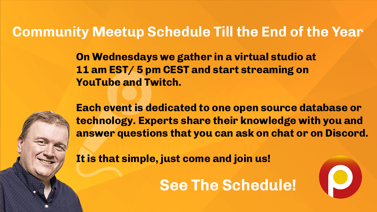 Community Meetup Schedule Till the End of the Year
