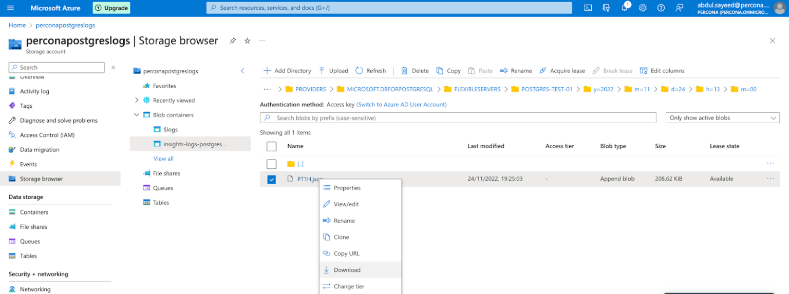 Generate a pgBadger Report From PostgreSQL Flexible Server Logs