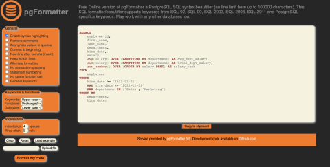 Streamline the SQL Code: Guide to pgFormatter