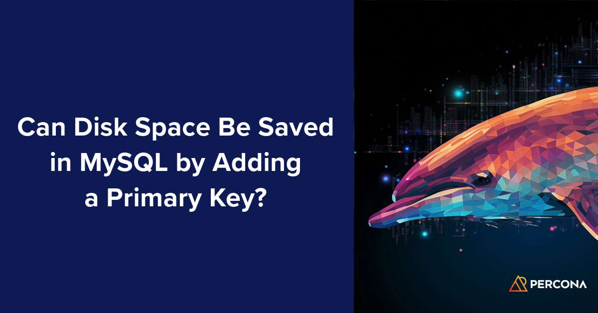 Can Disk Space Be Saved in MySQL by Adding a Primary Key?