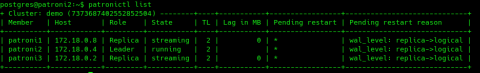 Administering a Patroni Managed PostgreSQL Cluster
