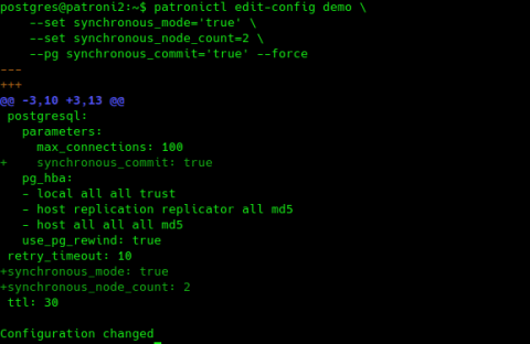 Administering a Patroni Managed PostgreSQL Cluster