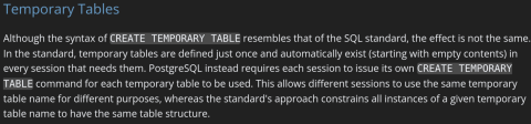 What Hurts in PostgreSQL Part One: Temporary Tables