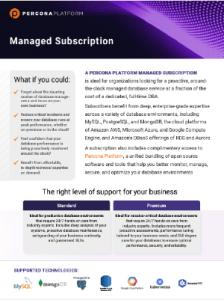 Datasheets from Percona