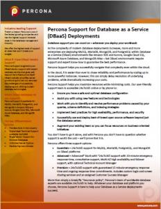 Datasheets from Percona