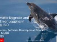 Automatic Upgrade and New Error Logging in MySQL 8.0