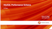 Technical Presentations from Percona