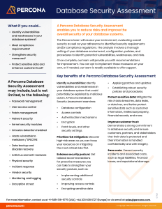 Database Security Assessment - Percona